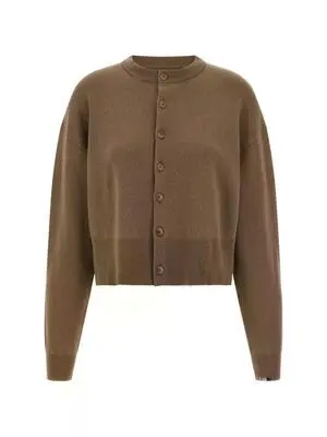 Extreme Cashmere N°170 Chou Cropped Boxy-silhouette Cardigan - Brown