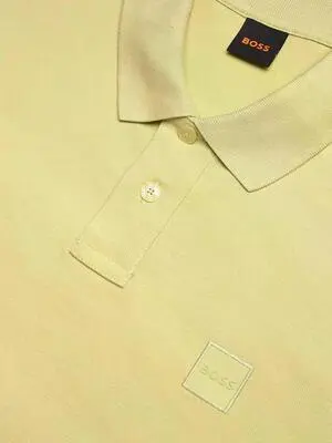 BOSS Logo-patch Stretch Polo Shirt