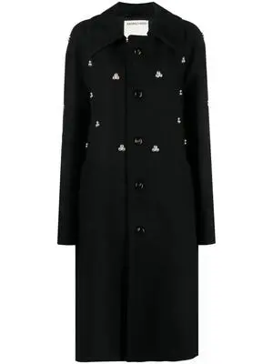 NAMACHEKO Verdun Rivet-embellished Midi Coat - Black