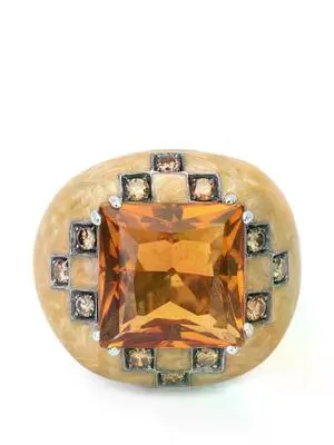 ANDREOLI Citrine And Diamond Ring