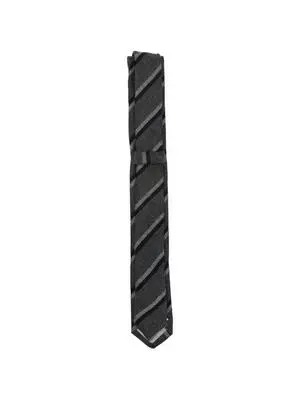 Eleventy Diagonal-stripe Wool Neck Tie