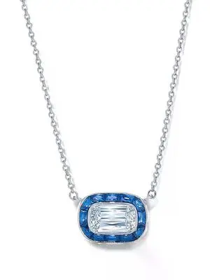 Kwiat Starry Night Diamond And Sapphire Necklace - Silver