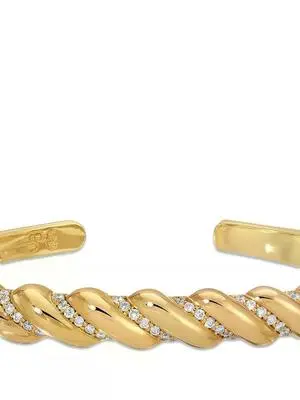 JENNA BLAKE 18k Yellow Diamond Twisted Bracelet