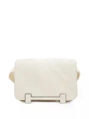 Hermès Chevre Mysore Geta Crossbody Bag - White