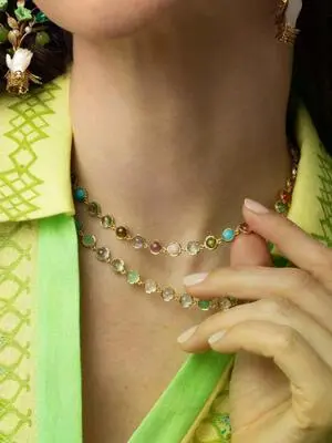 Irene Neuwirth Multi-stone Bezel-set Necklace