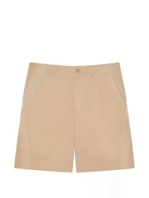 Givenchy Couture Seam Cotton Shorts - Neutrals