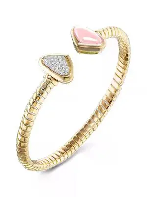 Marina B Trisolina Rose Quartz And Diamond Bracelet