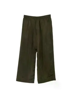 ZIGGY CHEN Drawstring Waist Wide-leg Trousers