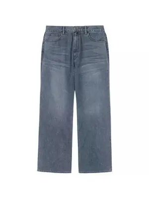 SOLID HOMME Wide-leg Jeans - Blue