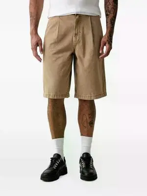 VANS Logo-patch Denim Shorts - Neutrals