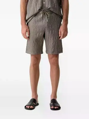 LINDBERGH Geometric Pattern Drawstring Bermuda Shorts