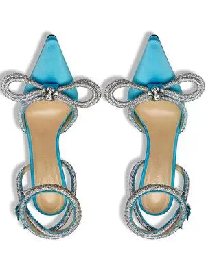 Mach & Mach 110mm Pointed-toe Satin Pumps