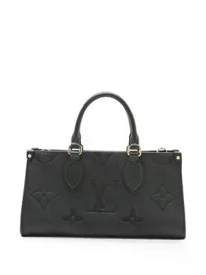 LOUIS VUITTON 2021-2026 Monogram Giant Empreinte Onthego East West Satchel - Black