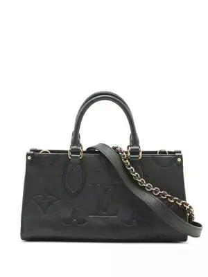 LOUIS VUITTON Monogram Giant Empreinte Onthego East West Satchel - Black