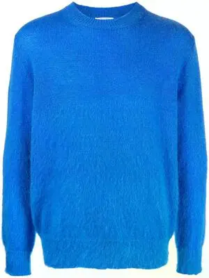 Off-White Arrows Logo-intarsia Jumper - Blue