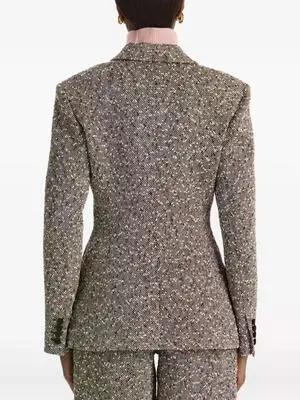 Oscar De La Renta Tweed Single-breasted Blazer
