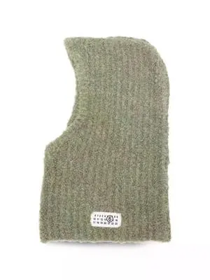 MAISON MARGIELA Logo-patch Balaclava - Green