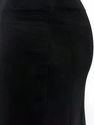 HEVO Elasticated-waistband Back-slit Maxi Skirt