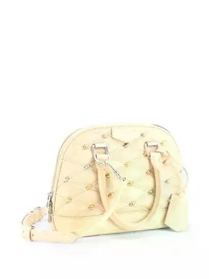 LOUIS VUITTON Alma Handbag Studded Malletage Leather Shoulder Bag