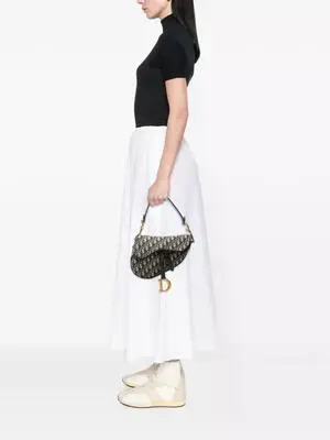 Dior 2020 Oblique Canvas Saddle Bag Shoulder Bag