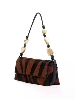 Simkhai Piedra Pony Hair Shoulder Bag - Brown