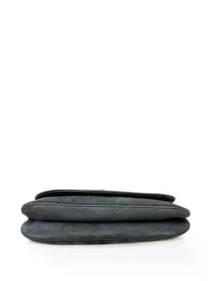 Gucci 2000-2015 Medium Suede 1973 Chain Shoulder Bag