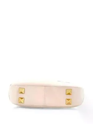 Valentino Garavani Stud Sign Zip Leather Hobo Bag - Neutrals