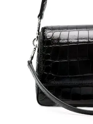 Tory Burch Charlie Croc-embossed Shoulder Bag
