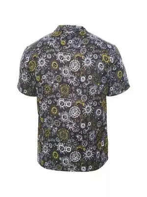 BOARDIES Sun-print Camp-collar Shirt