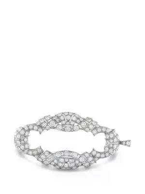 LB EXCLUSIVE Diamond Plaque Brooch
