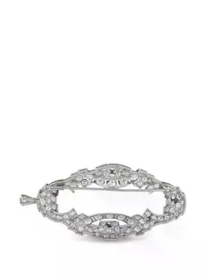 LB EXCLUSIVE Diamond Plaque Brooch