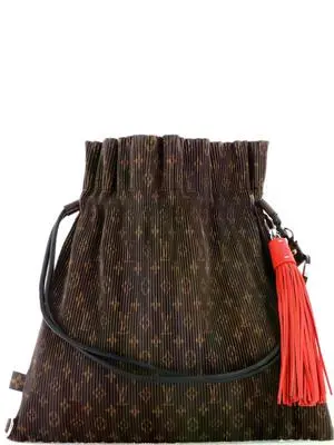 LOUIS VUITTON Explorer Pleated Monogram Canvas Mm Shoulder Bag