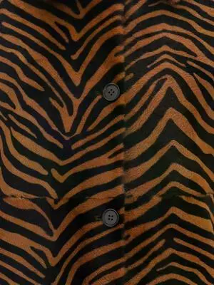 P.a.r.o.s.h Zebra-print Lambskin Coat