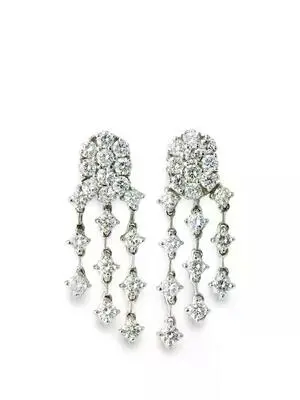 ANDREOLI Diamond Chandelier Earrings - Silver