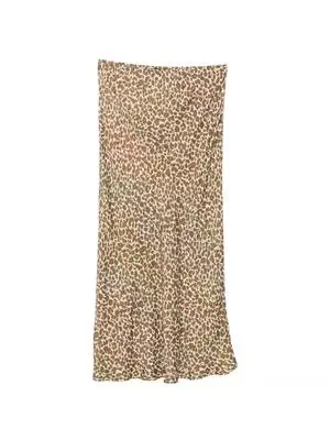 BETTY BARCLAY Satin Finish Elasticated Waist Midi Skirt - Neutrals