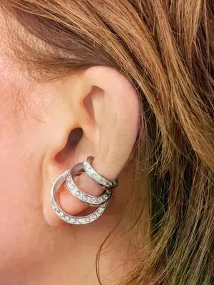 YPARIS Ridley Crystal-embellished Ear Cuff