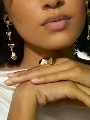 ALETTO BROTHERS Piramide Linea Diamond Drop Earrings