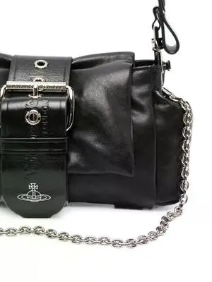 VIVIENNE WESTWOOD Hazel Treasure Leather Shoulder Bag