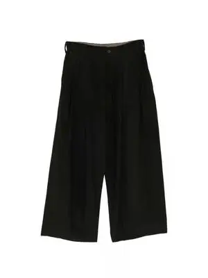 ZIGGY CHEN Pleated Wide-leg Trousers - Green