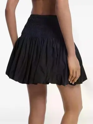 Michael Kors Shirred Bubble-hem Mini Skirt