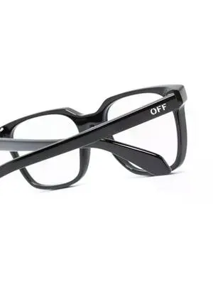 Off-White Logo-print Square-frame Glasses