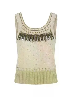 Ermanno Scervino Knitted Top - Neutrals