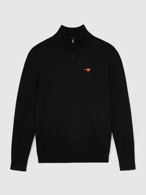 REISS F1 Team Racing Wool Half-zip Jumper