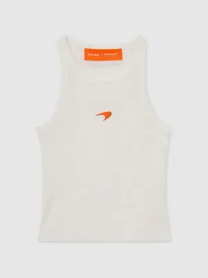 REISS Mclaren F1 Team Racing Speedmark Waffle Vest - White