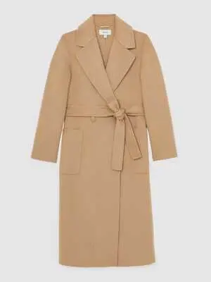 REISS Wool-blend Double-breasted Coat