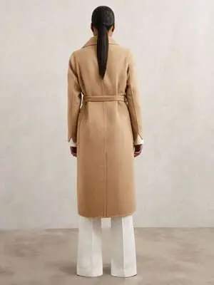 REISS Wool-blend Double-breasted Coat