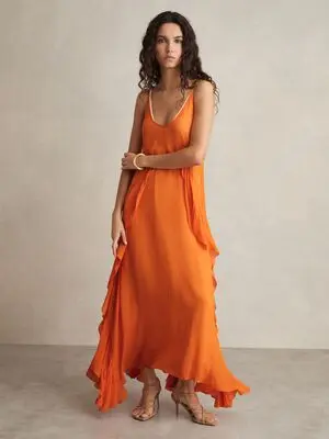 REISS Ruffled Maxi Dress