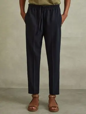 REISS Tapered Pull On Trousers