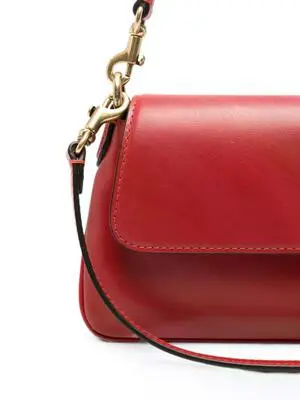 COACH Logo-plaque Leather Shoulder Bag
