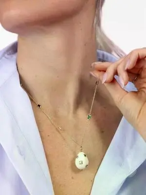 BIBI VAN DER VELDEN Pop Art Sapphire Necklace